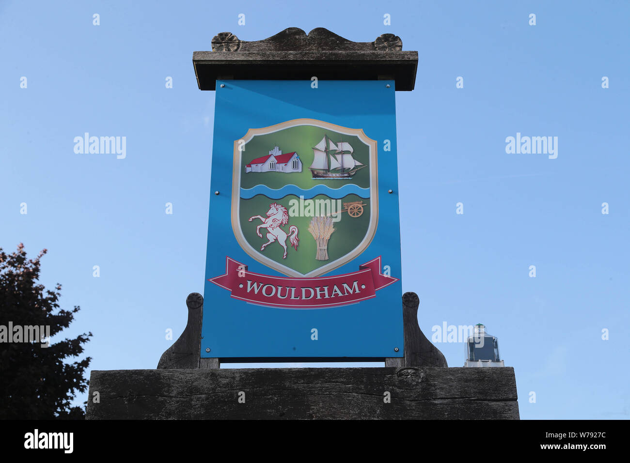 Wouldham High Street Kent, The narrow road and parked cars is causing ...