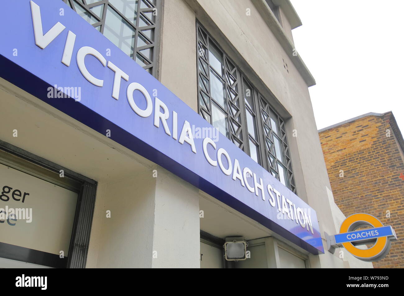 Victoria coach bus station terminal London England Stock Photo - Alamy