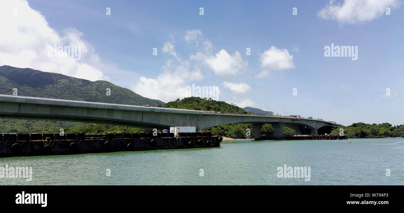 This photo taken in 2017 shows the Hong Kong section of the world's ...