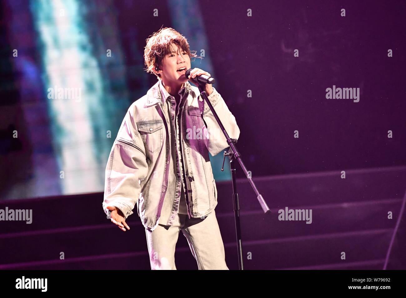 Singer-songwriter and actor Roy Wang or Wang Yuan of Chinese boy group ...