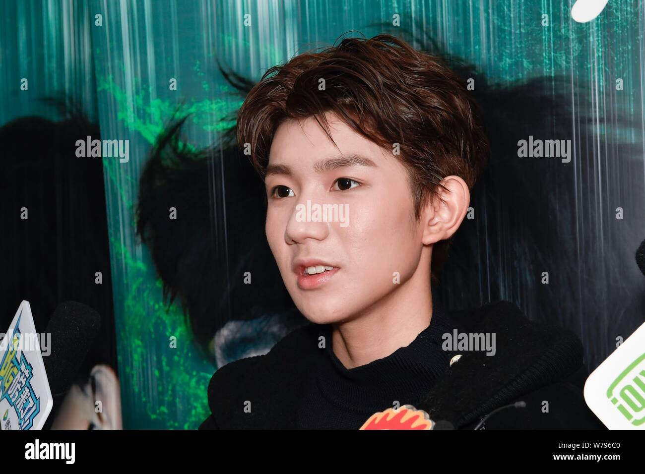 Singer-songwriter and actor Roy Wang or Wang Yuan of Chinese boy group ...