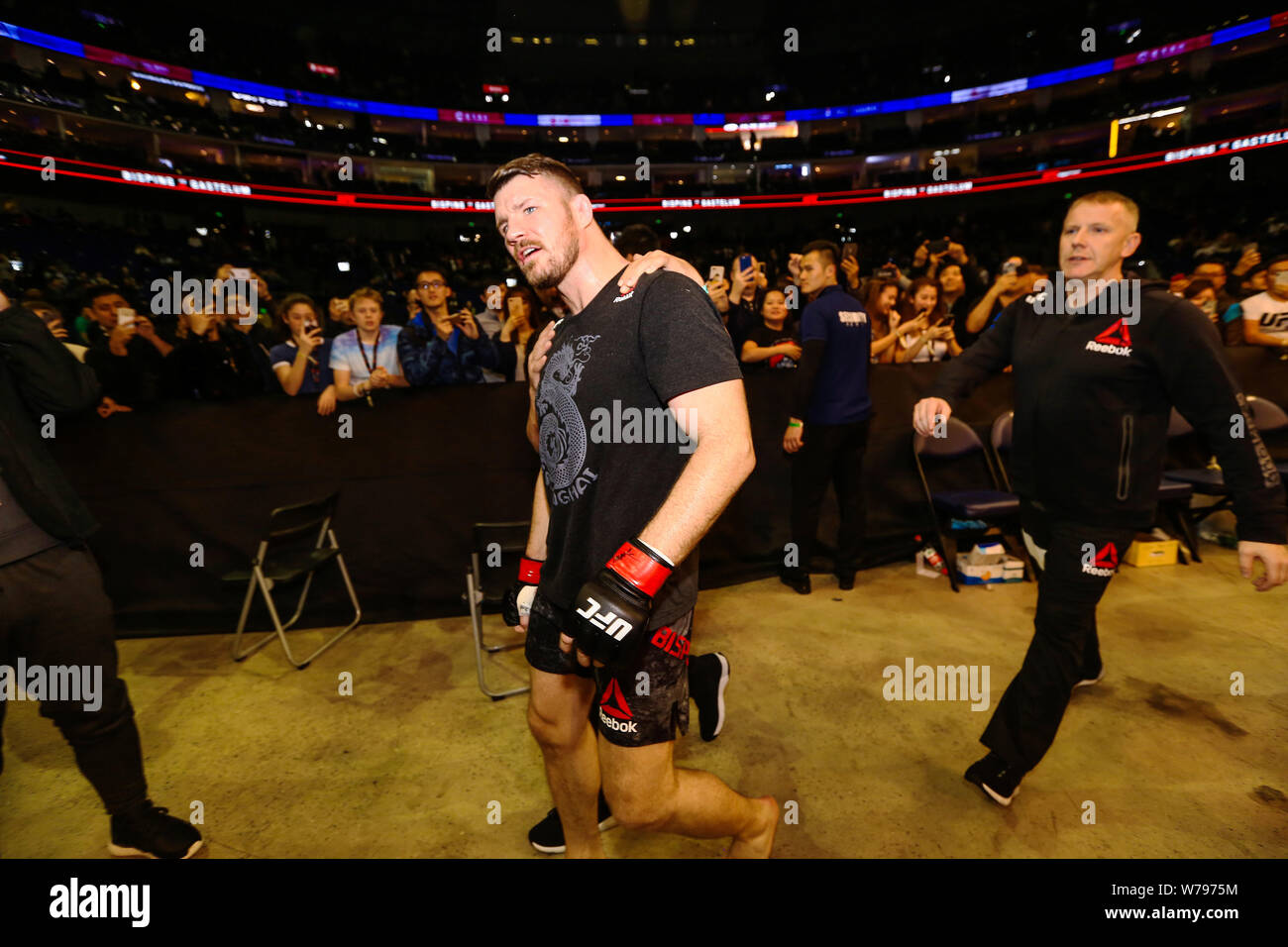 British mixed martial artist and actor Michael Bisping is pictured ...
