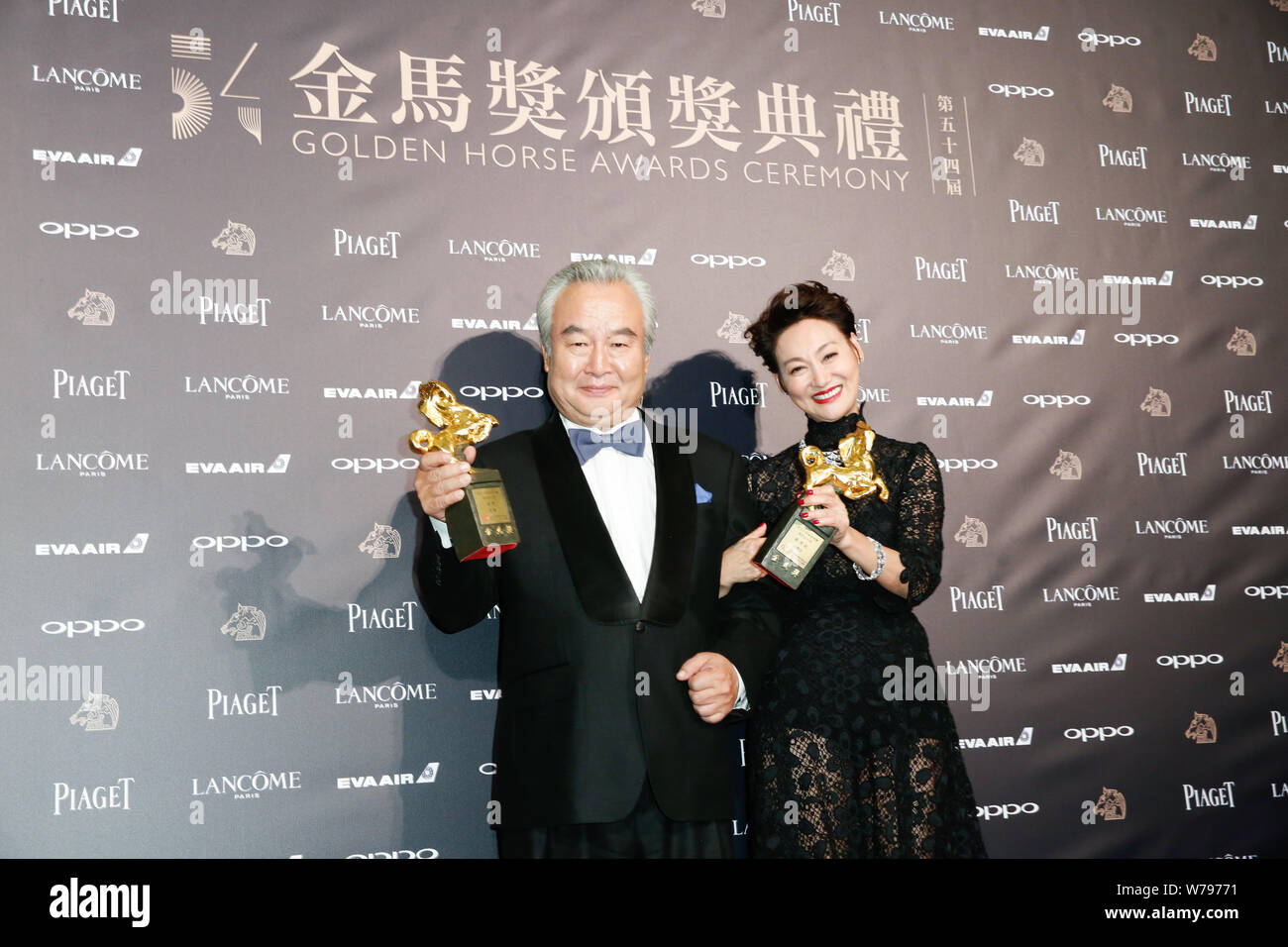 **TAIWAN OUT**Hong Kong actress Kara Wai, right, and Chinese actor Tu ...