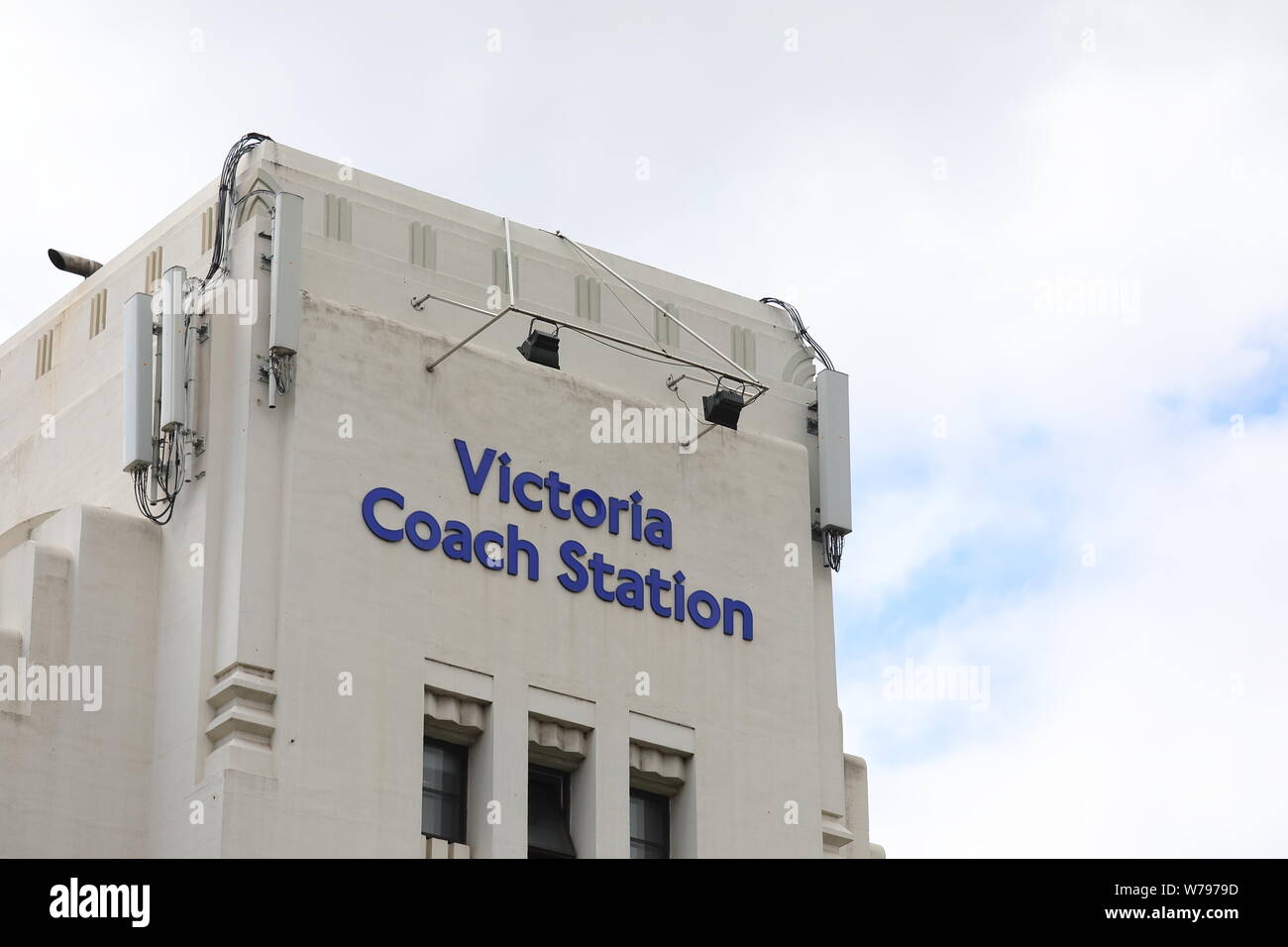 Victoria coach bus station terminal London England Stock Photo - Alamy