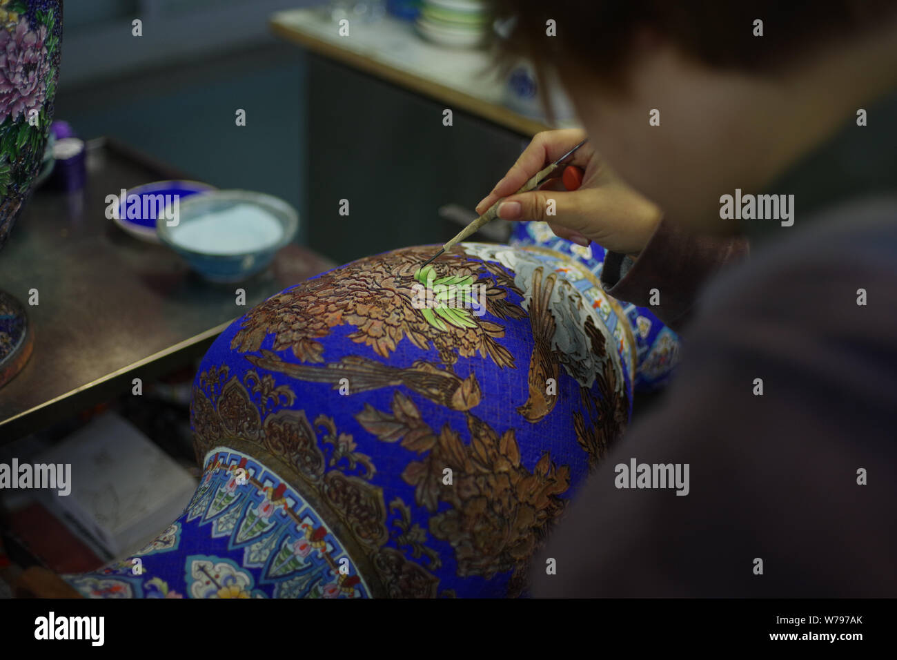 Beijing china cloisonne factory hi-res stock photography and images - Alamy
