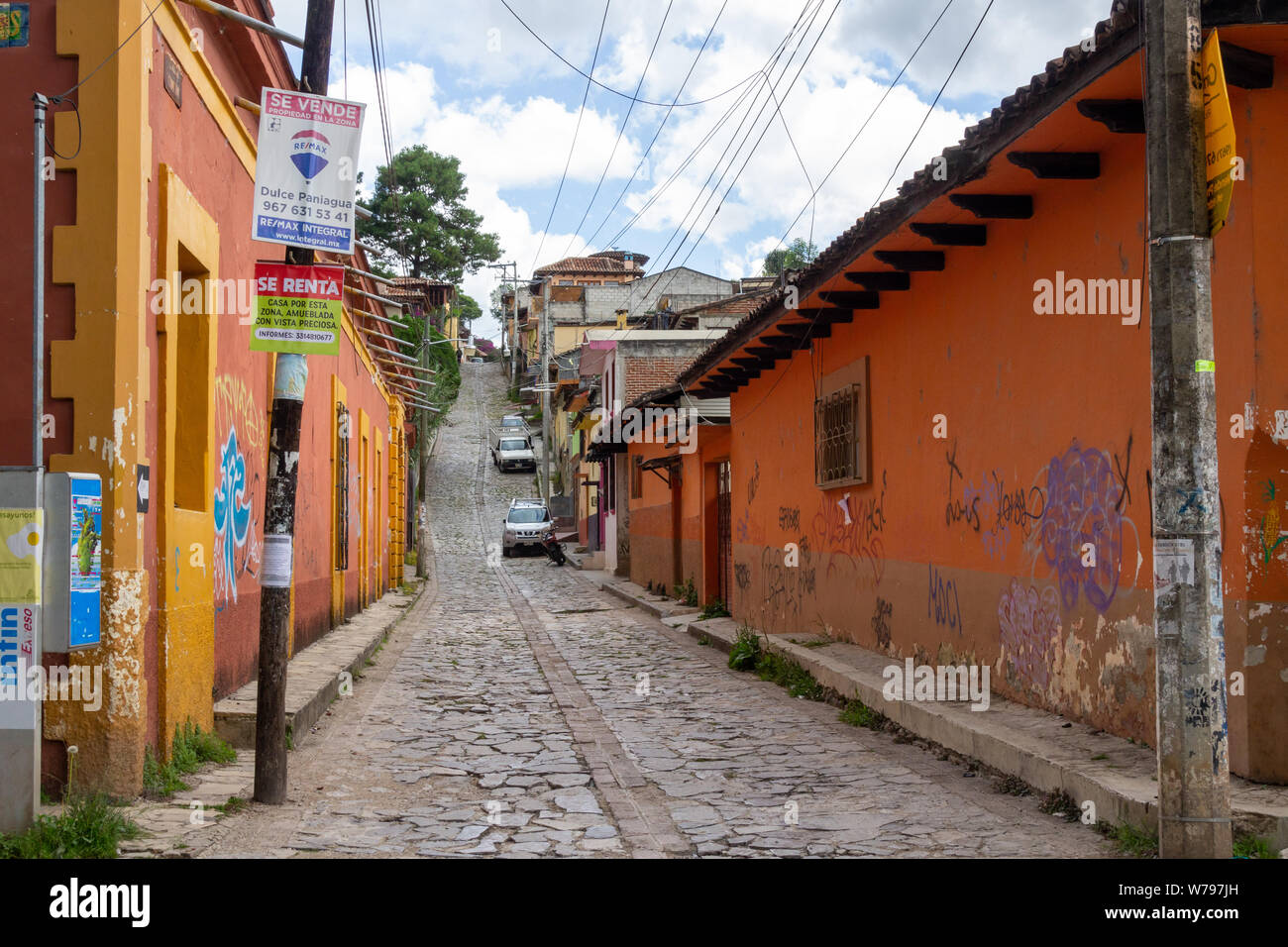 San Cristobal de las Casas, Chiapas / Mexico - 21/07/2019: Streets of ...