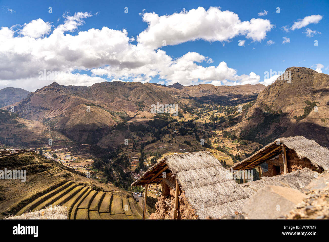 Inca ruins and Andes mountains Stock Photo - Alamy