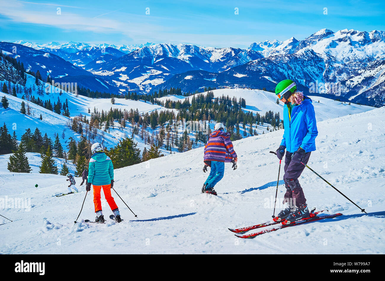 View from zwieselalm gosau hi-res stock photography and images - Alamy
