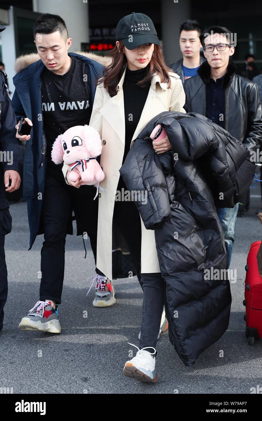Hong Kong model and actress Angelababy is pictured at the Hangzhou ...