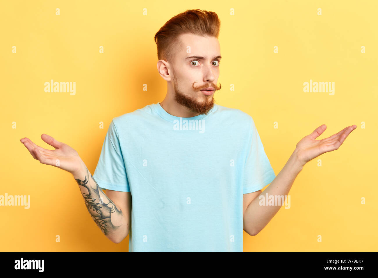 Raised arm and question hi-res stock photography and images - Alamy