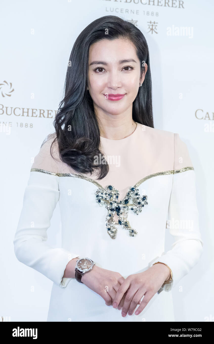 Chinese actress Li Bingbing attends a promotional event for luxury ...