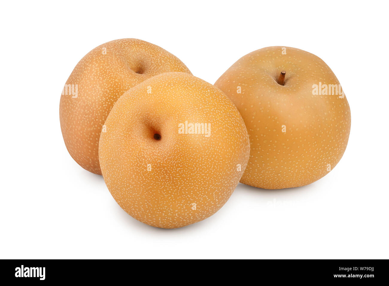 Fresh asian pear isolated on white background Stock Photo - Alamy