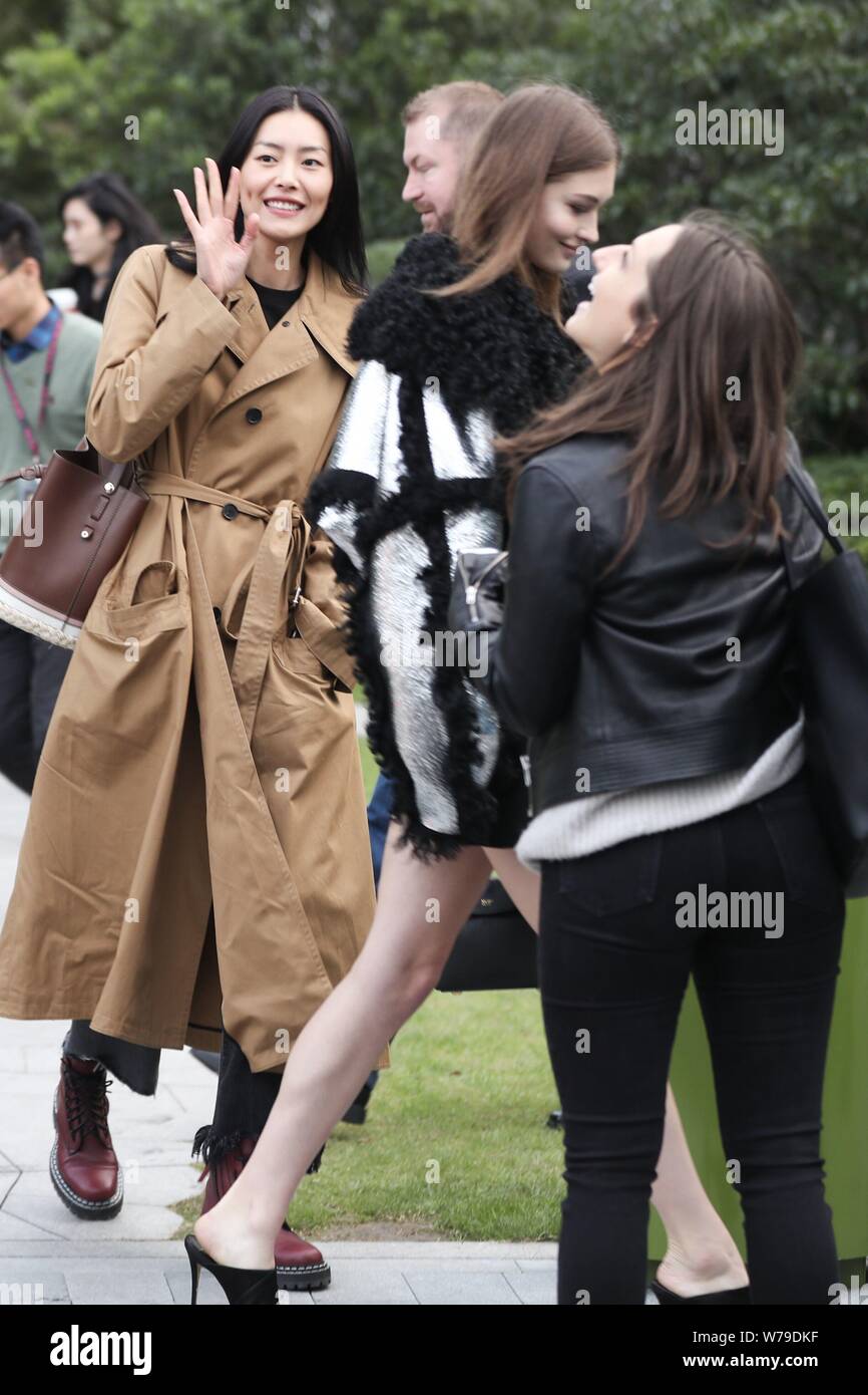 Victoria's Secret Angel and Chinese model Liu Wen is pictured as she ...