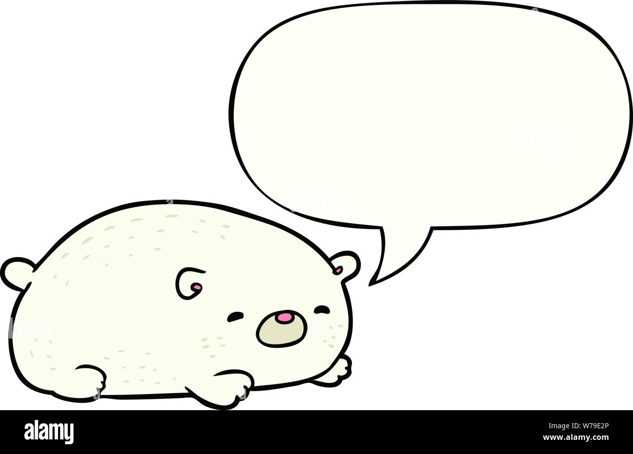 Kawaii polar bear Cut Out Stock Images & Pictures - Alamy