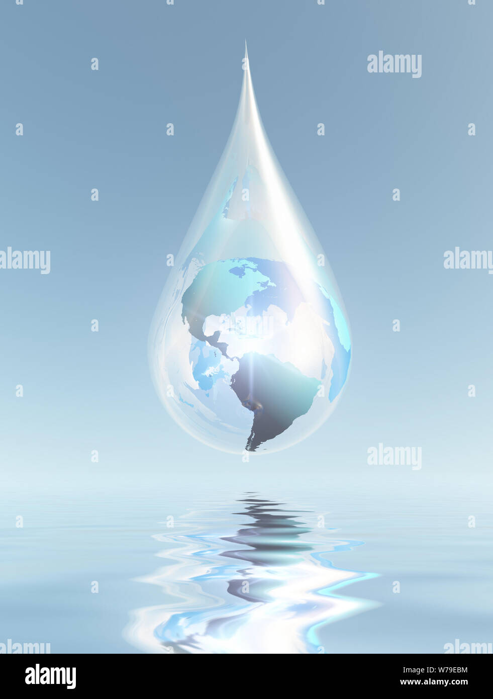 Water Drop. Planet Earth Stock Photo - Alamy