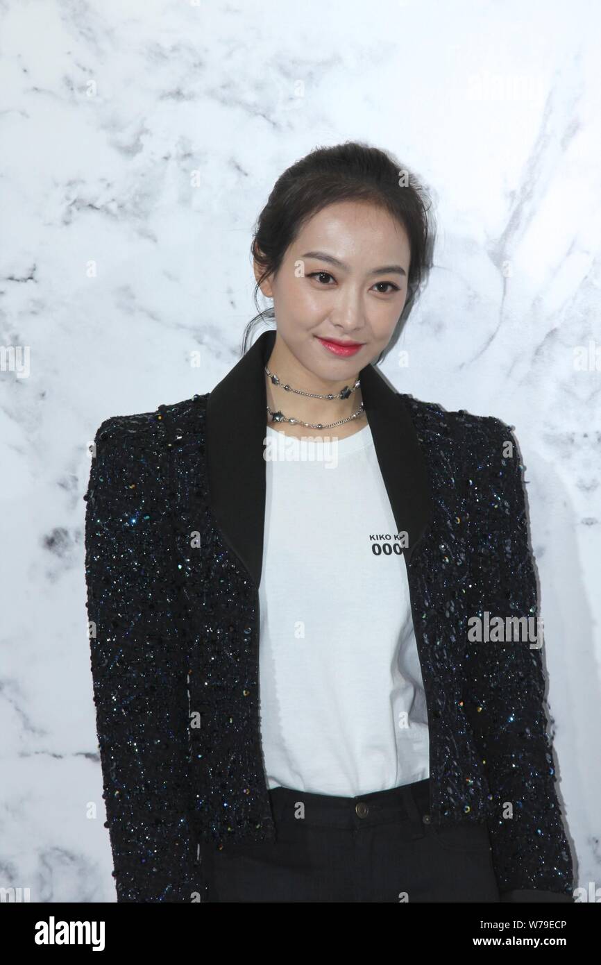 Chinese singer and actress Victoria Song or Song Qian arrives for the ...