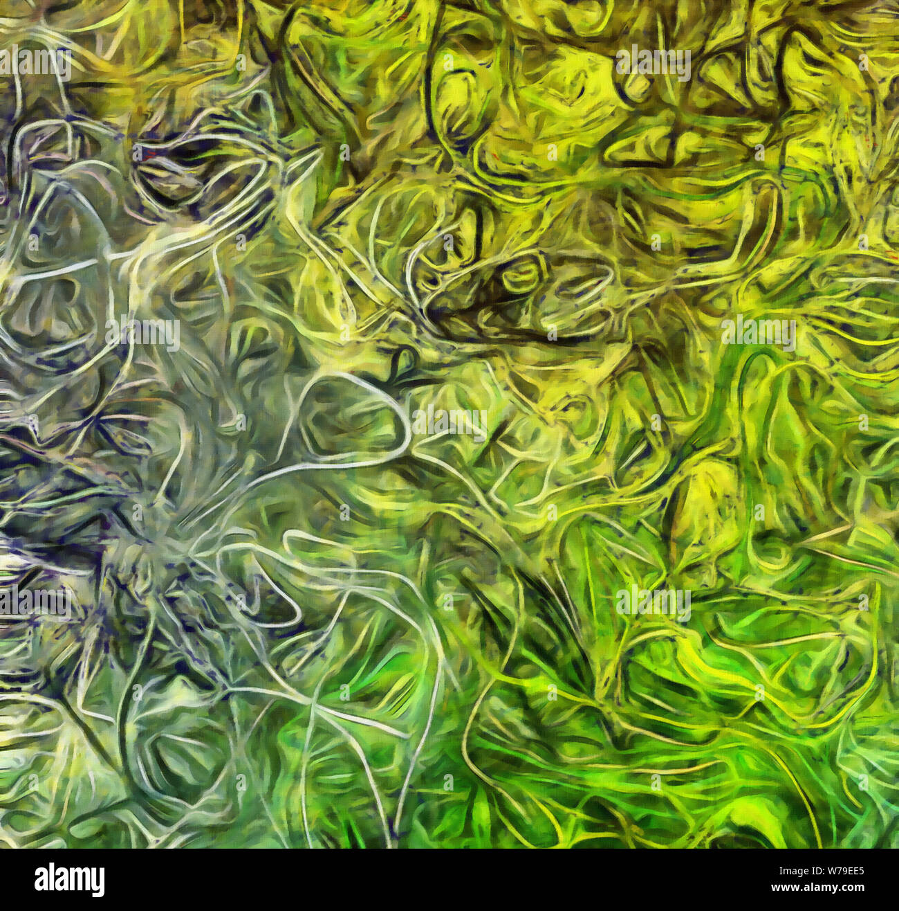 Fluid lines of color movement. Tints of green Stock Photo - Alamy