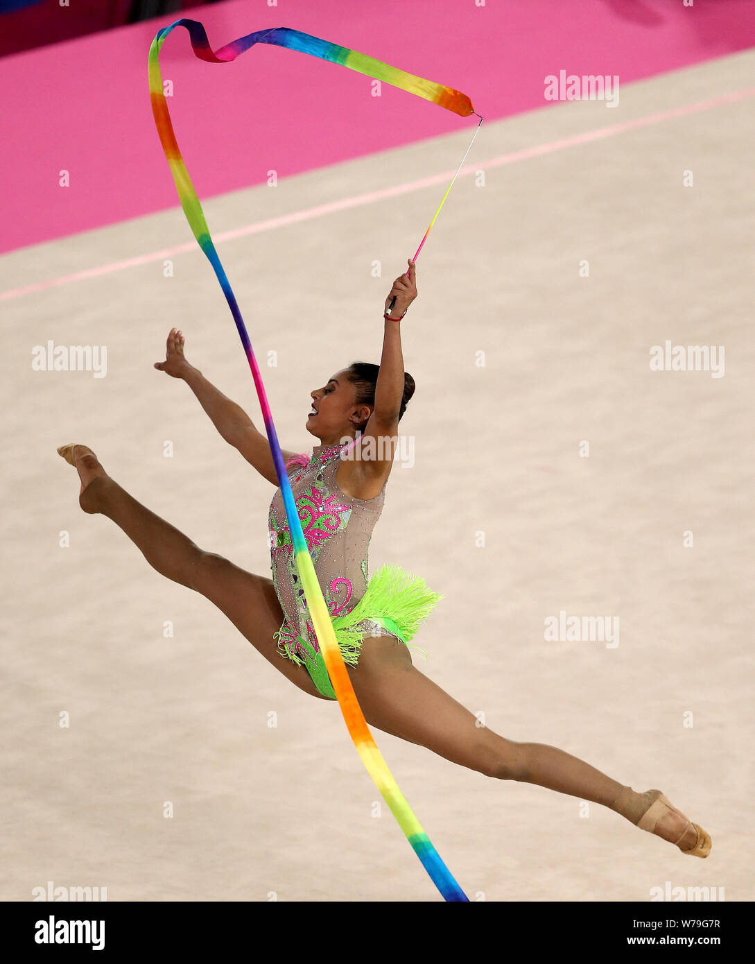 Lima, Peru. 05th Aug, 2019. Barbara DOMINGOS do Brasil wins the silver ...