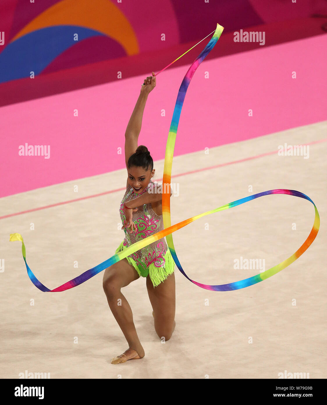 Lima, Peru. 05th Aug, 2019. Barbara DOMINGOS do Brasil wins the silver ...