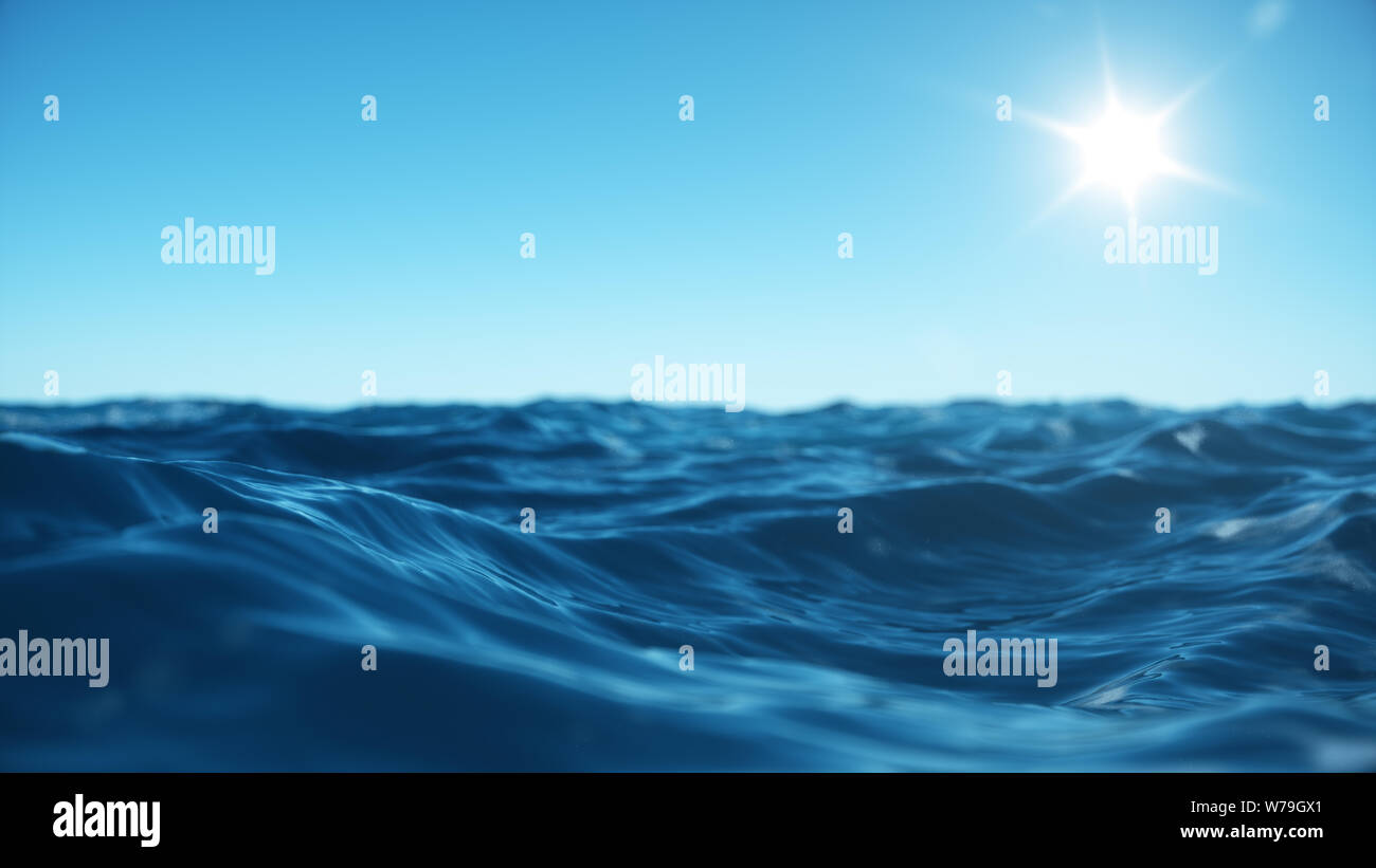 Sea wave low angle view. Ocean water background. View from below, view ...