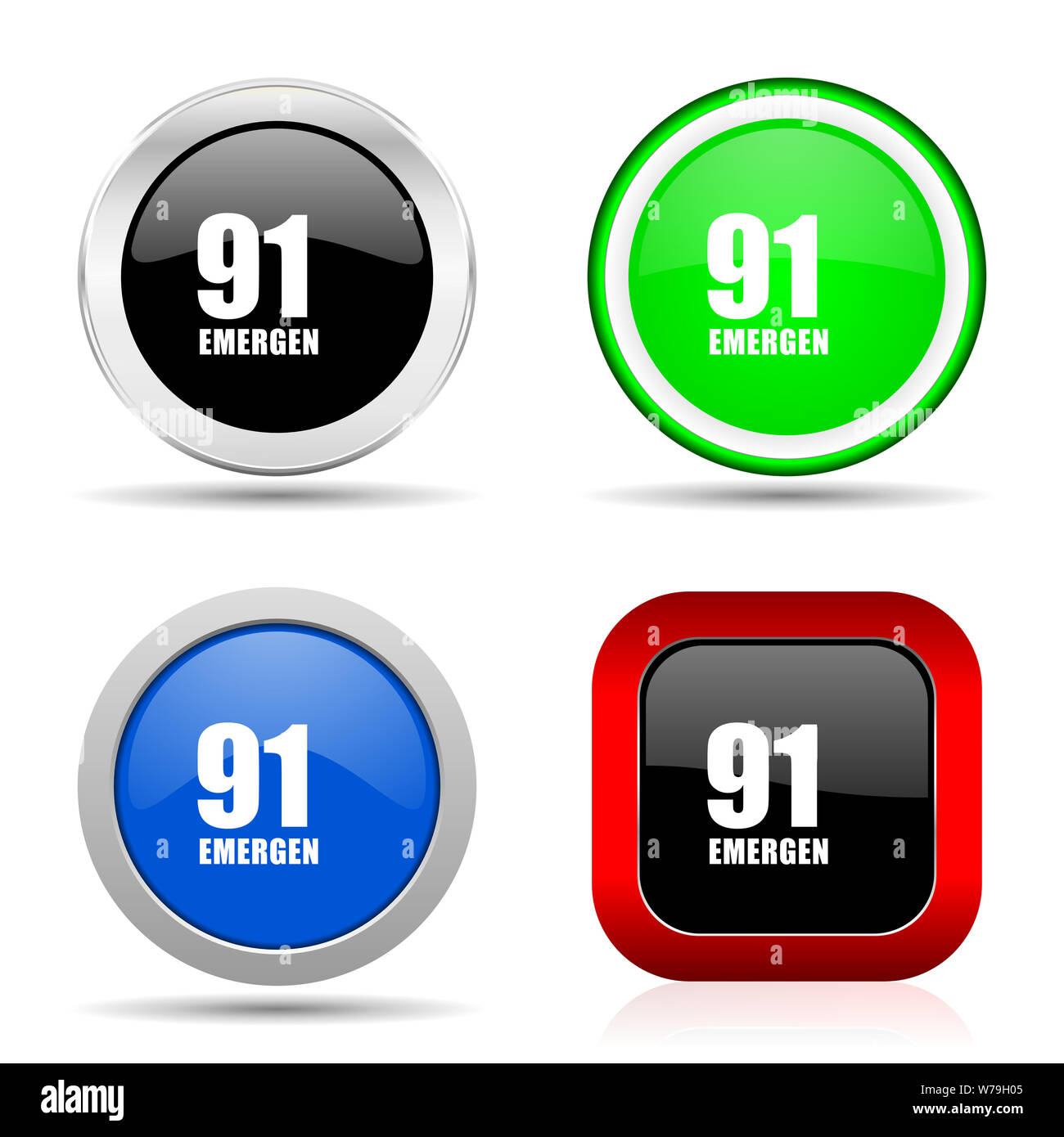 Number 911 icon hi-res stock photography and images - Alamy