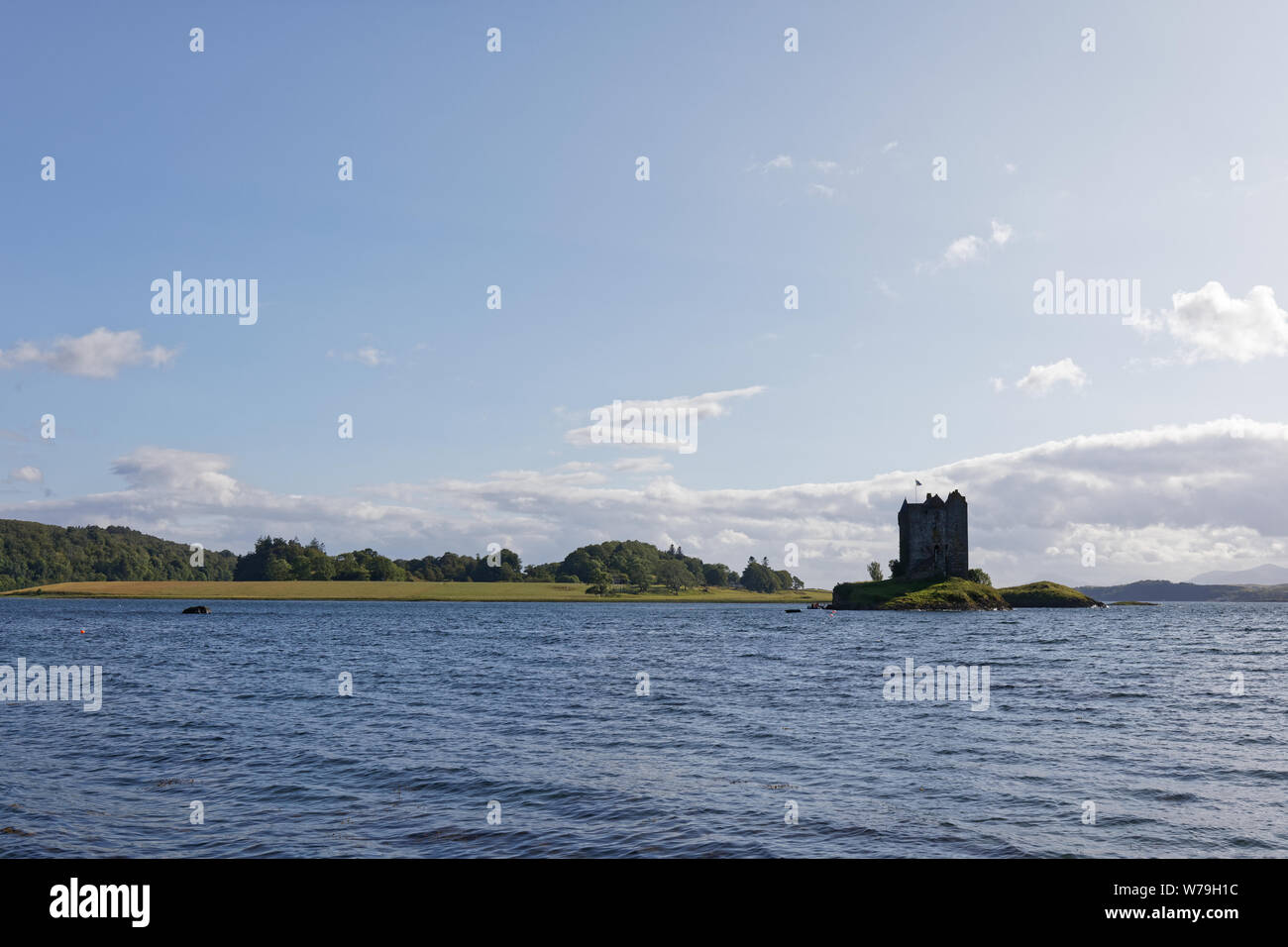 Castle Stalker in Loch Linnhe, Appin, Scotland, UK Stock Photo - Alamy