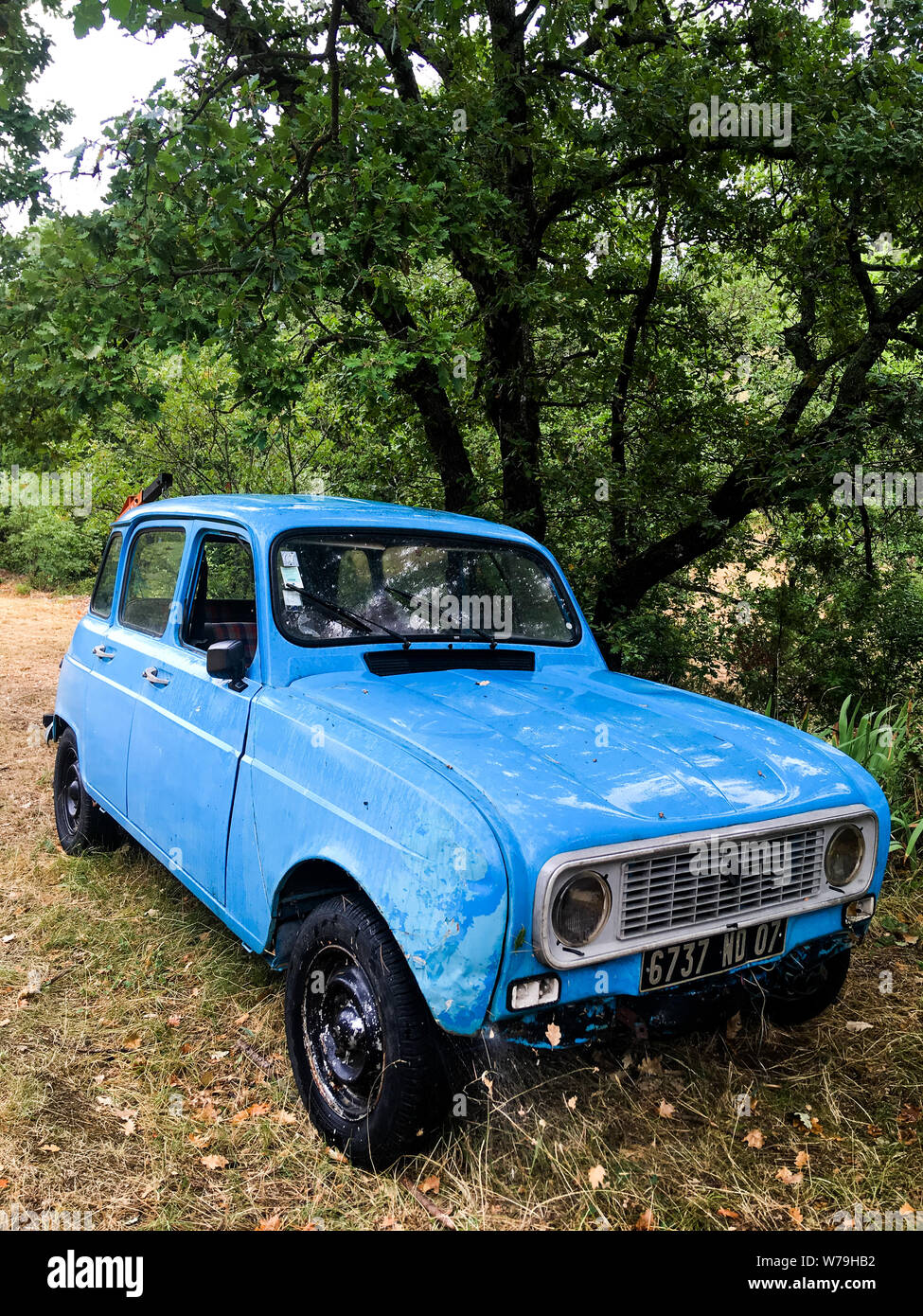 Vintage Renault 4L, Gard, France Stock Photo - Alamy