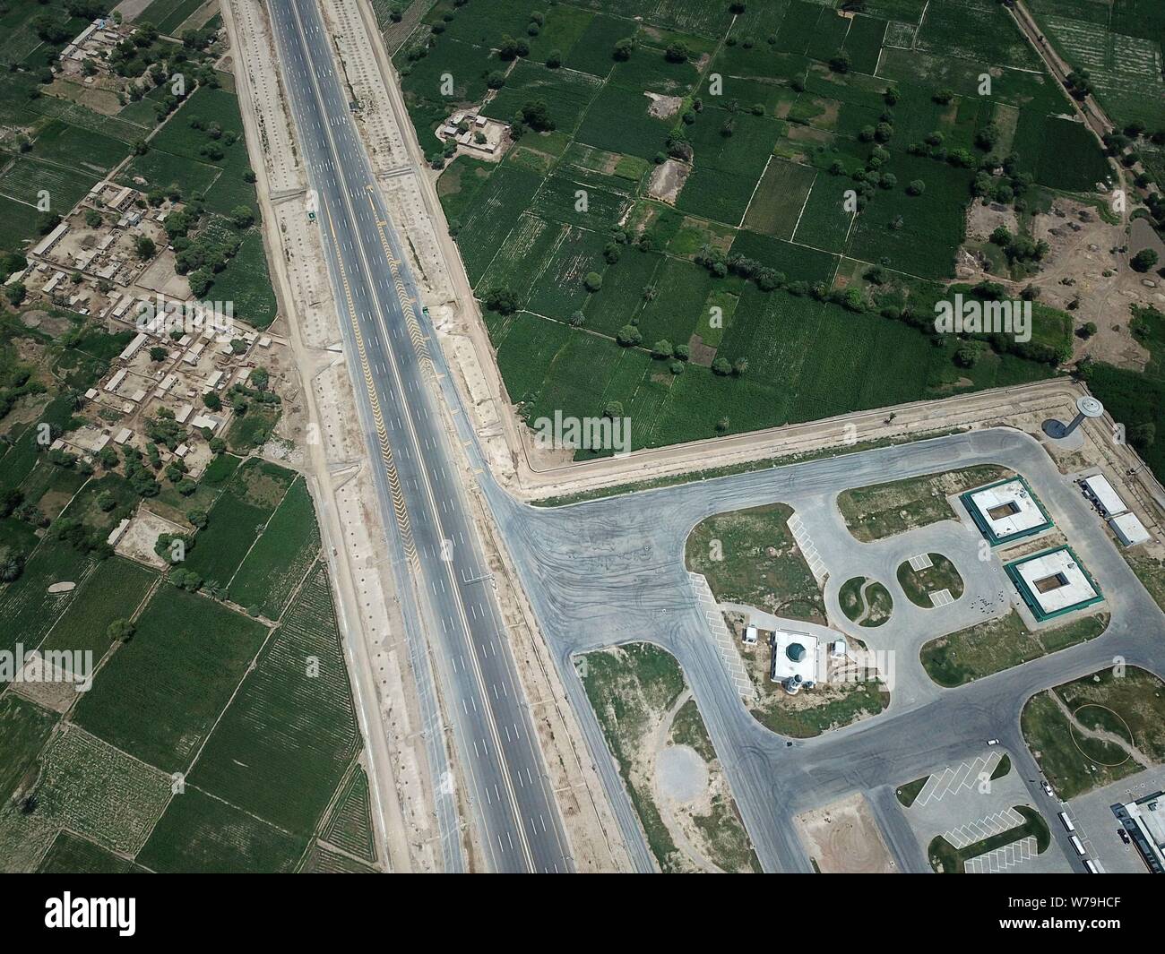 Multan, Pakistan. 5th Aug, 2019. Arial photo taken on Aug. 5, 2019 ...