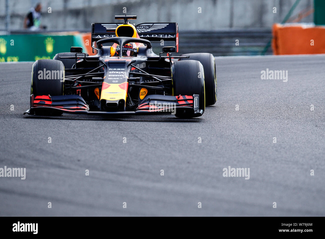 Formula 1 racing weekend in Hungaroring circuit Hungary august 04 2019 ...