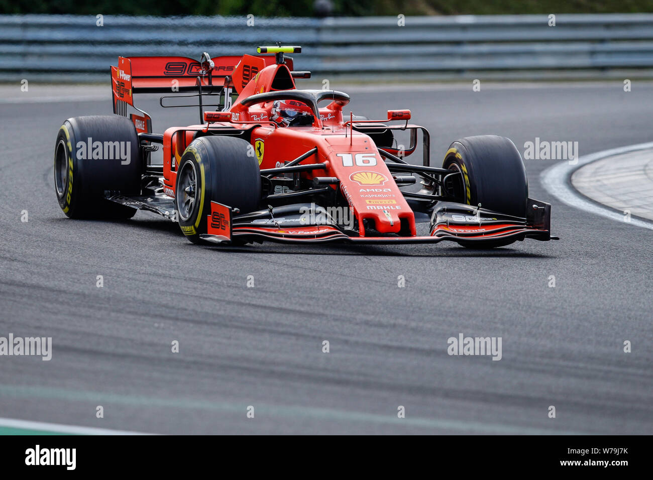 Formula 1 racing weekend in Hungaroring circuit Hungary august 04 2019 ...