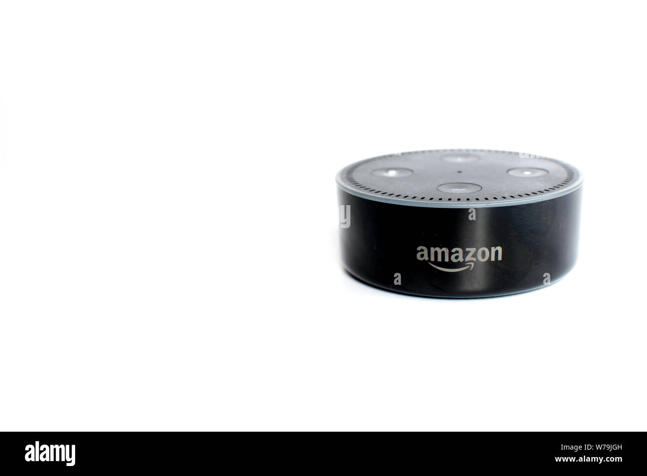 Smart home speaker assistant Cut Out Stock Images & Pictures - Alamy