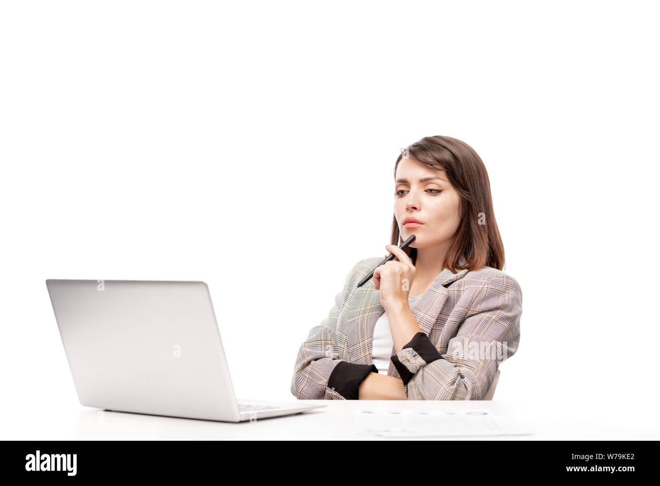 Young serious office hi-res stock photography and images - Alamy