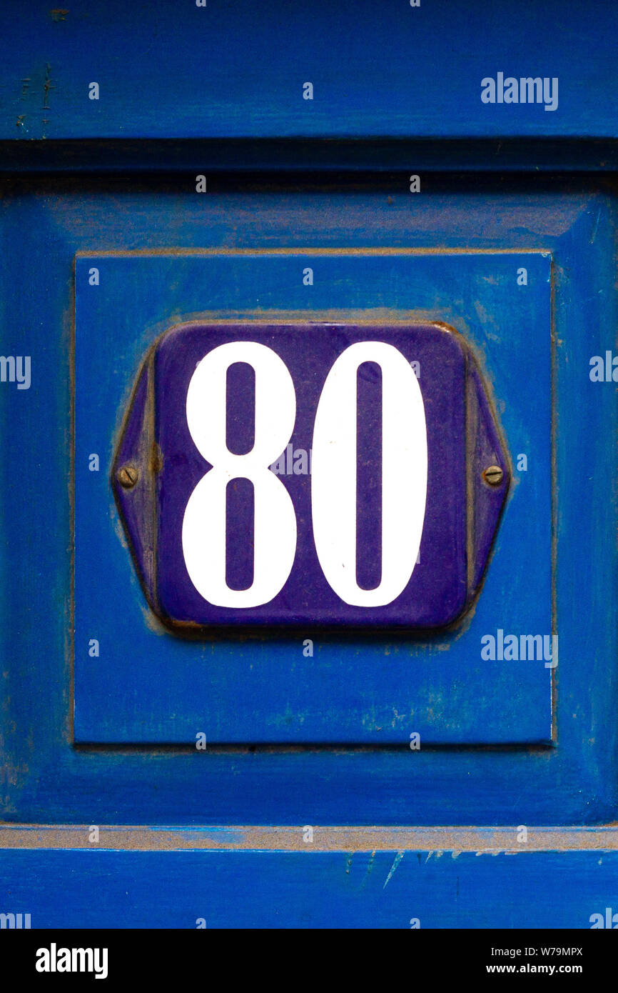 Number 80 High Resolution Stock Photography and Images - Alamy