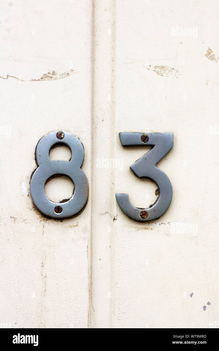 House number 83 hi-res stock photography and images - Alamy