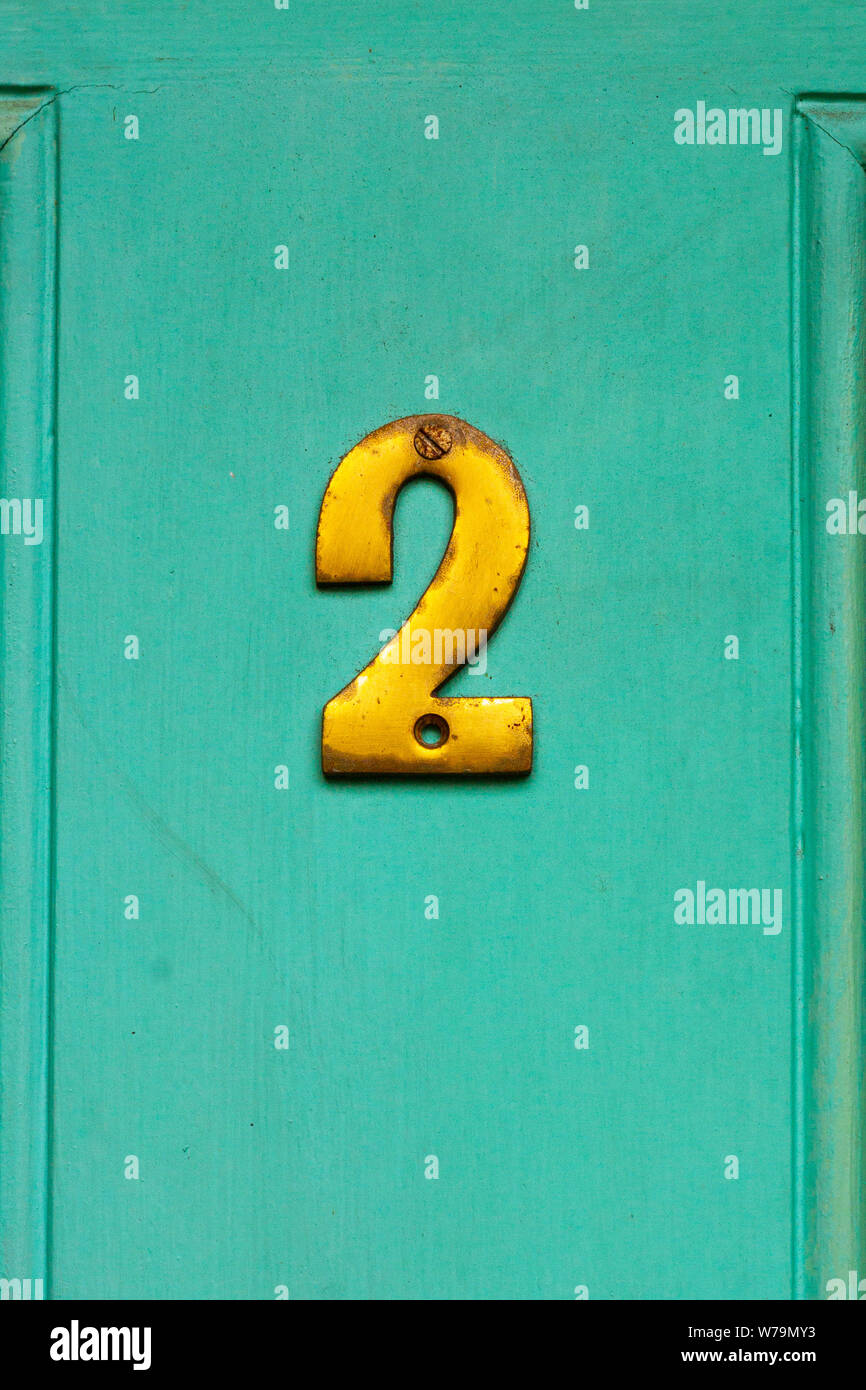 Number 2 golden number 2 hi-res stock photography and images - Alamy