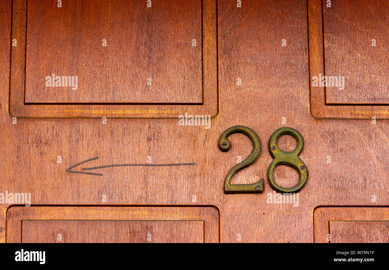 Number 28 door hi-res stock photography and images - Alamy