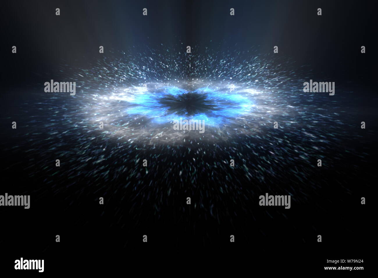 Colorful shock wave consisting particles. VFX elements, Graphic ...