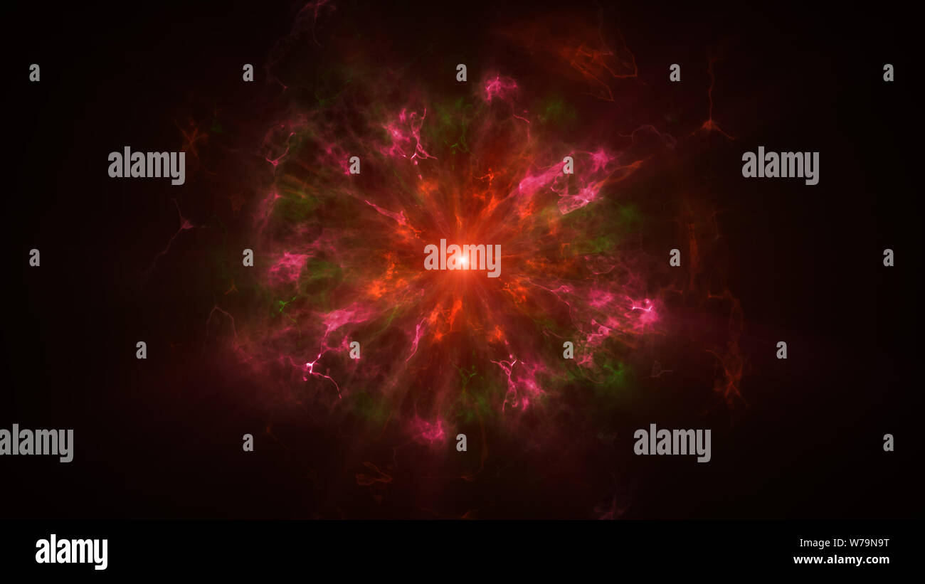 Colorful shock wave consisting particles. VFX elements, Graphic ...