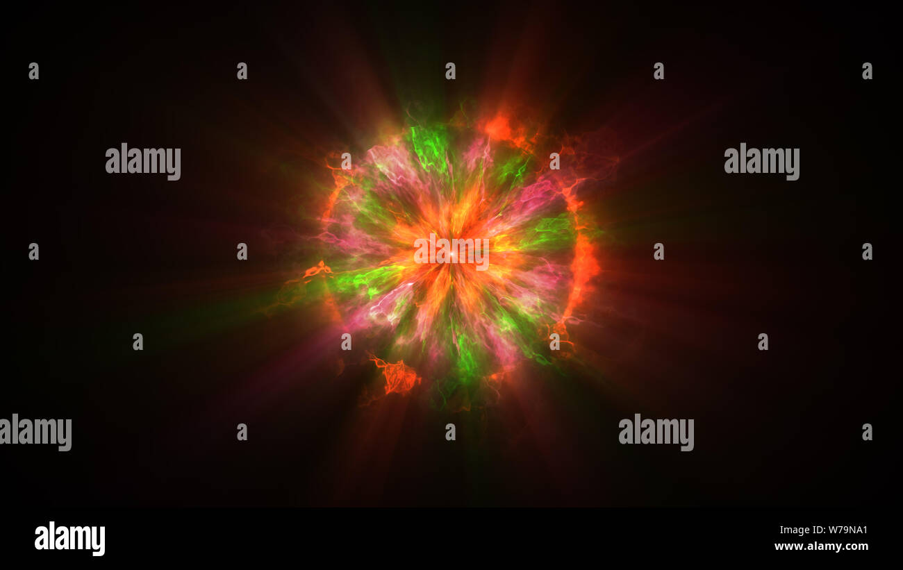 Colorful shock wave consisting particles. VFX elements, Graphic ...