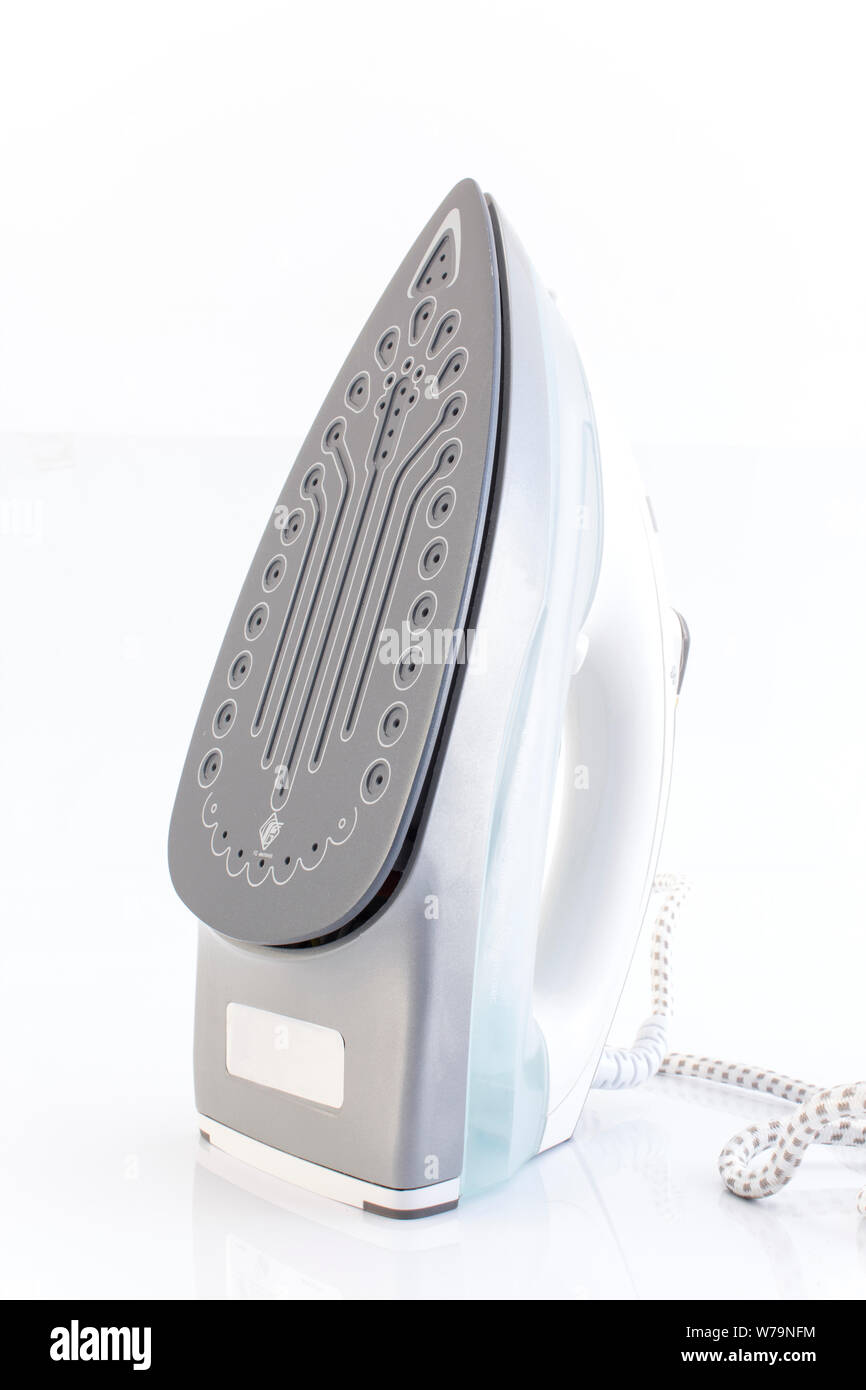 Iron on White Background Stock Photo - Alamy