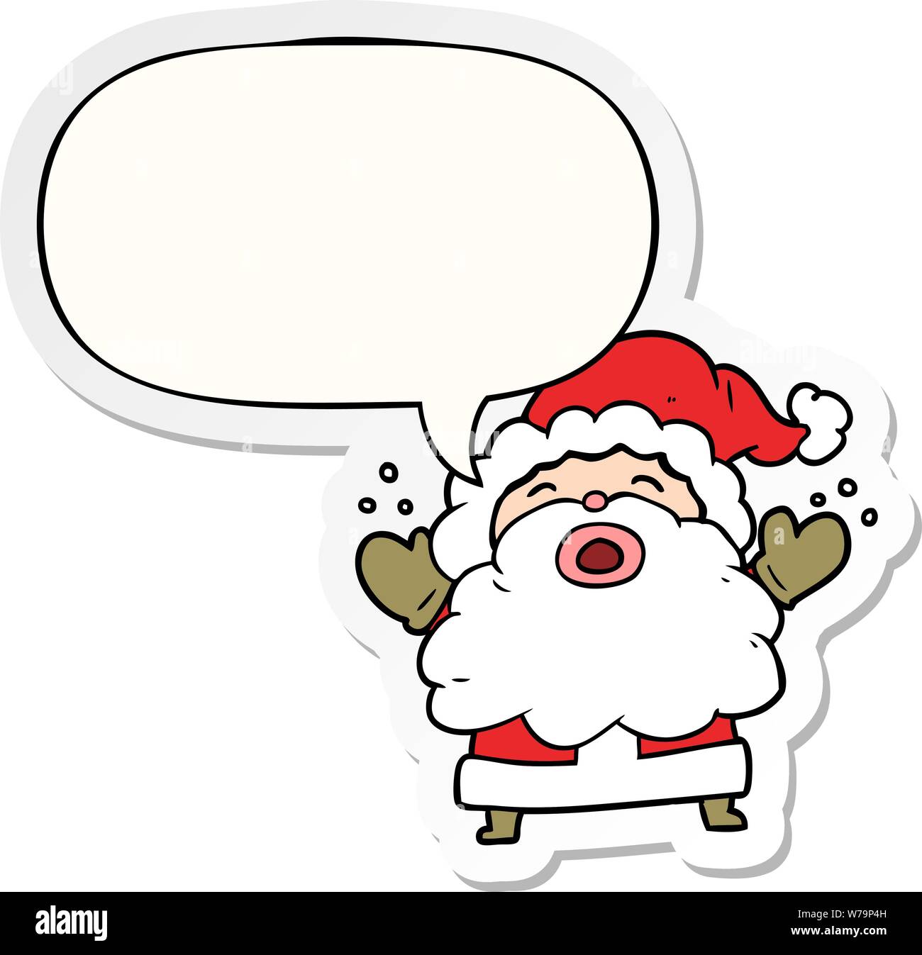 Funny stressed santa claus Stock Vector Images - Alamy