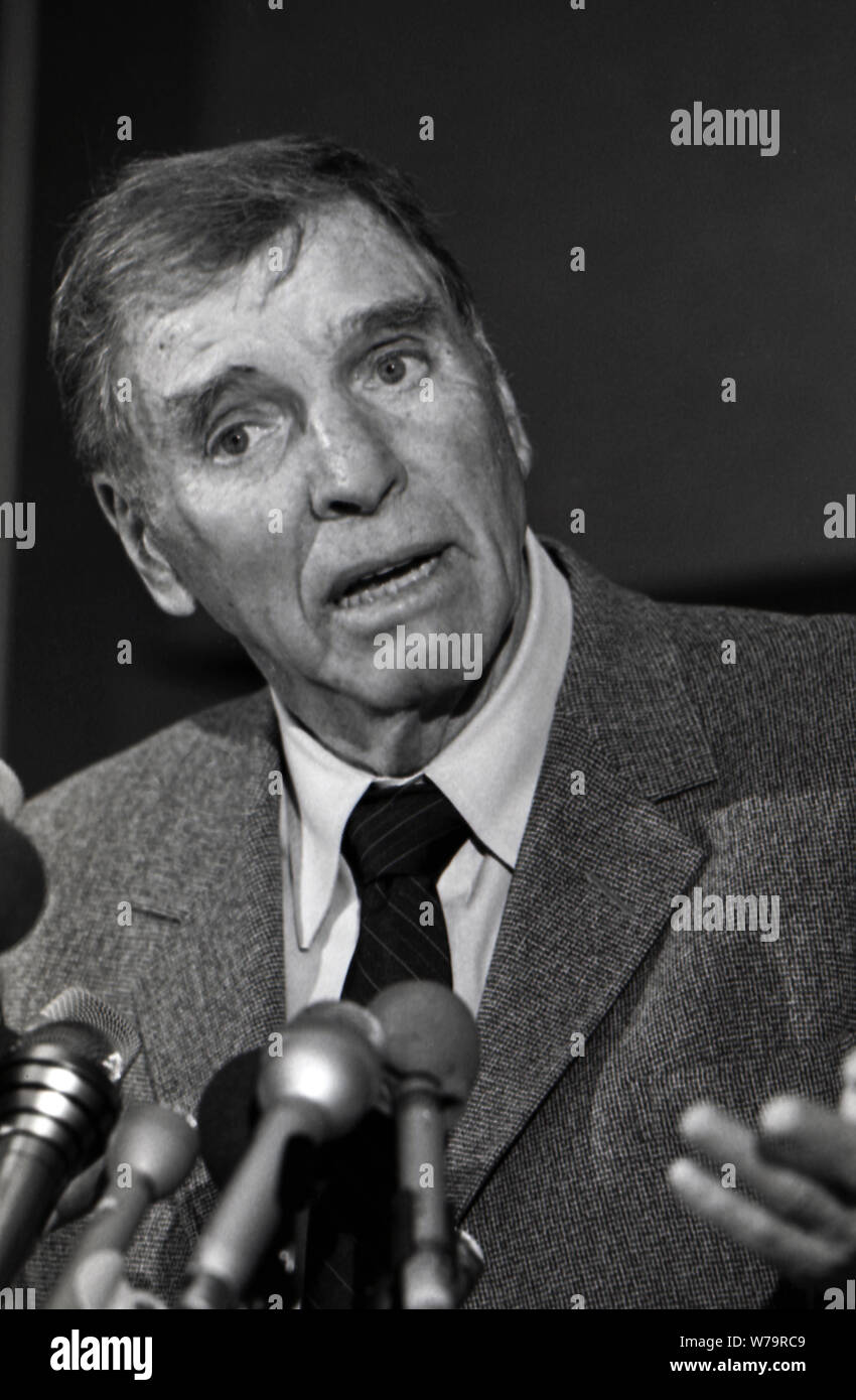 Washington DC, USA, March 15, 1988 Hollywood movie star Burt Lancaster ...