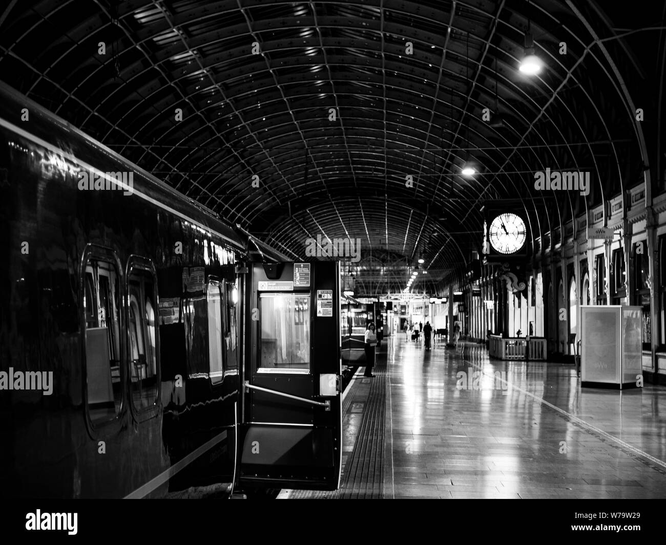 The Night Riviera Sleeper train waiting to depart from London ...