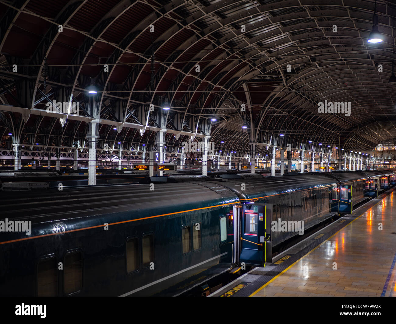 The Night Riviera Sleeper train waiting to depart from London ...
