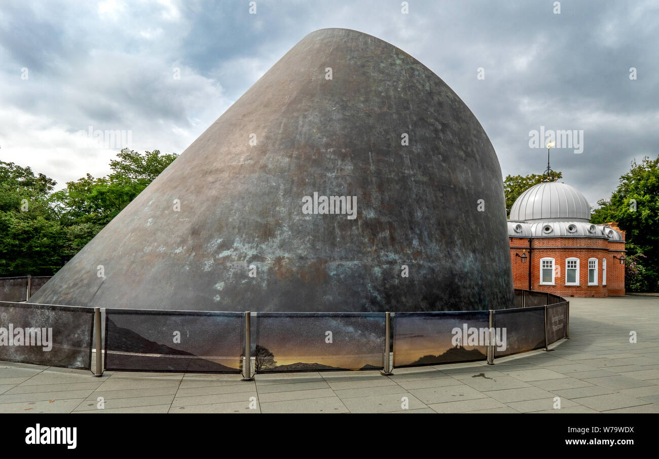 The eccentric truncated bronze cone of the Peter Harrison planetarium ...