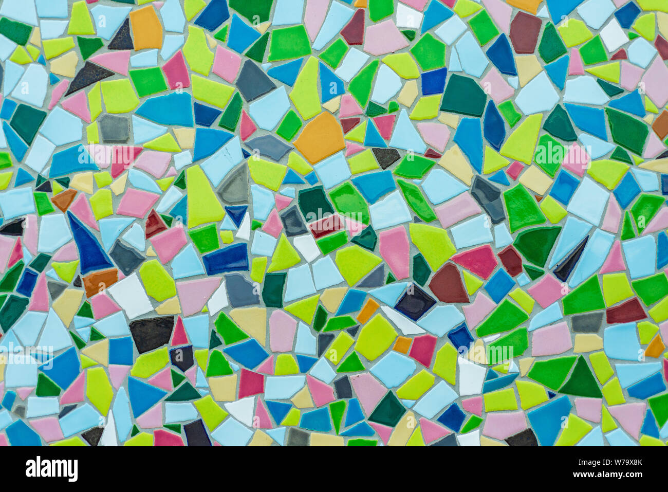 Colorful pastel vivid colour and various geometric shape and size of ...