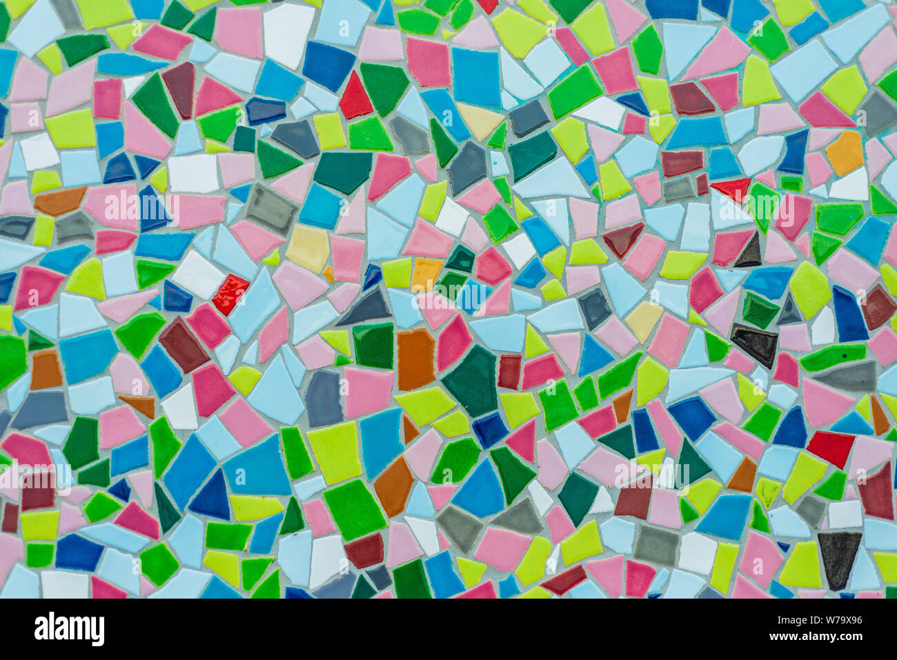 Colorful pastel vivid colour and various geometric shape and size of ...