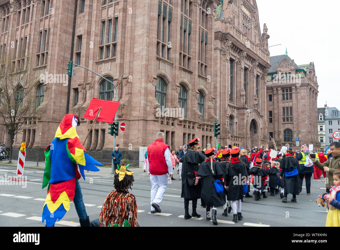 Atmosphere of celebration, parade, fancy cosplay at carnival ...