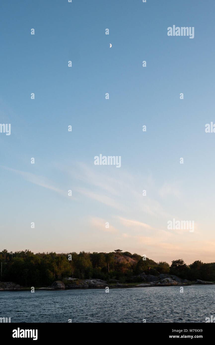 sunset in midsummer Stock Photo - Alamy