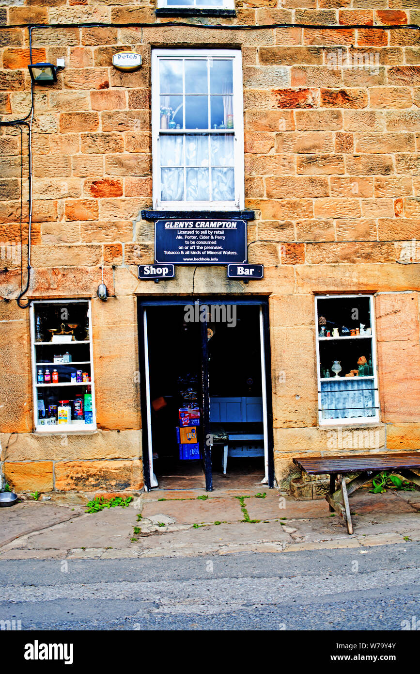Shop and Bar, The Birch Hall Inn, Beck Hole, North Yorkshire, England ...